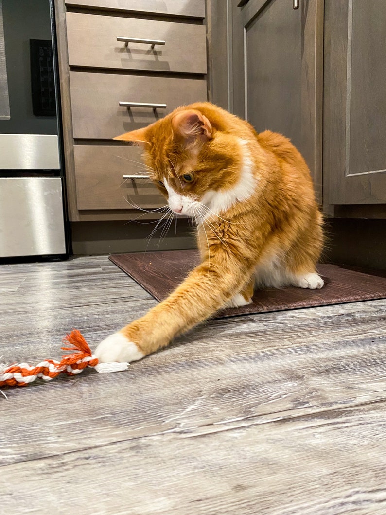 Set of 3 Boho Cat Toys | Macrame Cat Toys | Cotton Pet Safe Cat Chaser ...