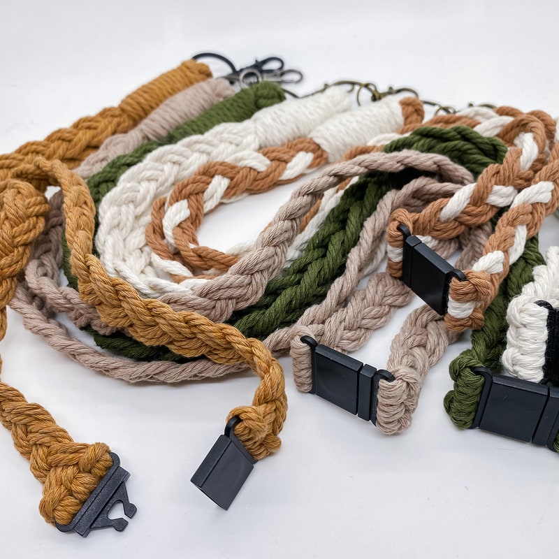 Macrame Two Color Lanyard - Etsy