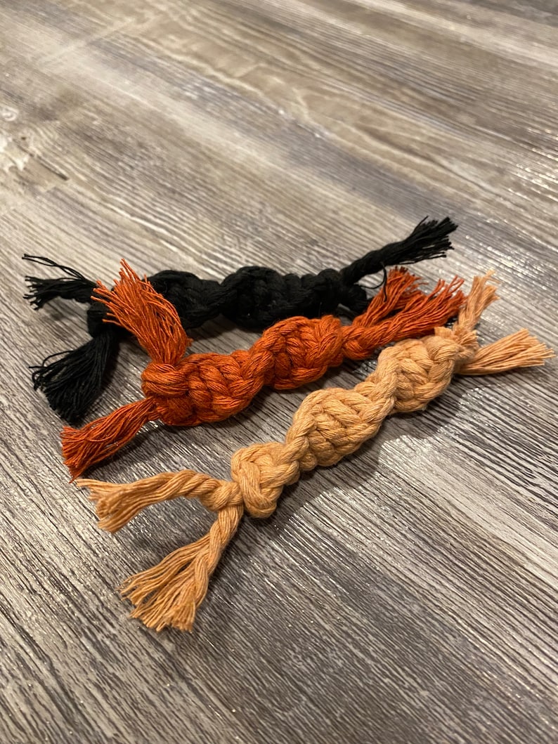 Set of 3 Boho Cat Toys | Macrame Cat Toys | Cotton Pet Safe Cat Chaser ...