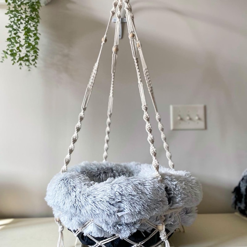 Macrame Cat Bed - Etsy