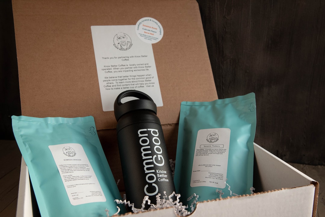 Coffee Sampler Gift Set With Travel Tumbler Small Batch Micro Roaster ...
