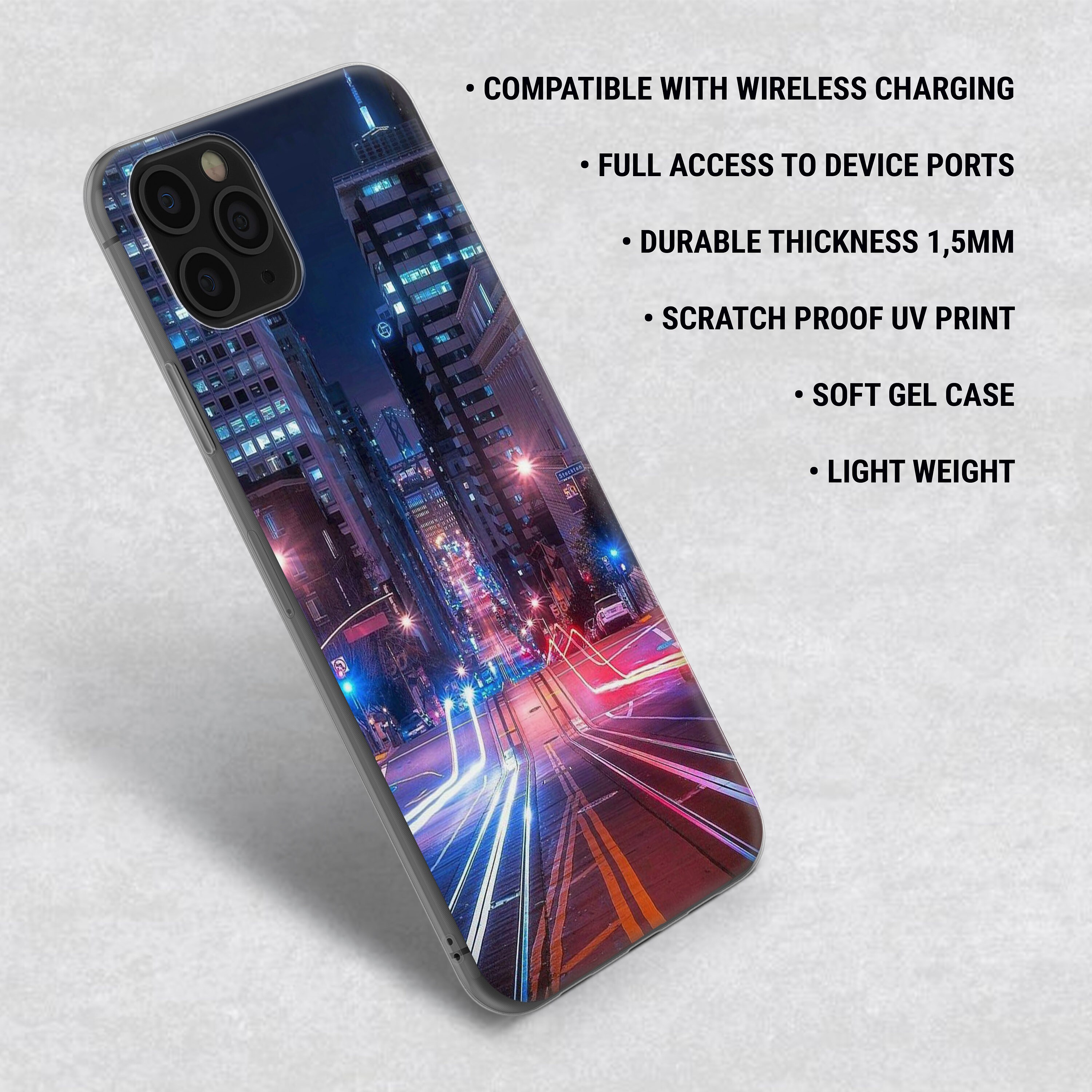 Cyberpunk Phone Case City iPhone Case for iPhone 15 Plus 14 Pro 13 12 ...