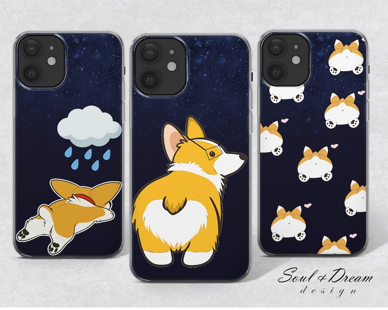 Corgi Phone Case Cute Dog iPhone Case for iPhone 15 Plus 14 13 12 11 8 ...