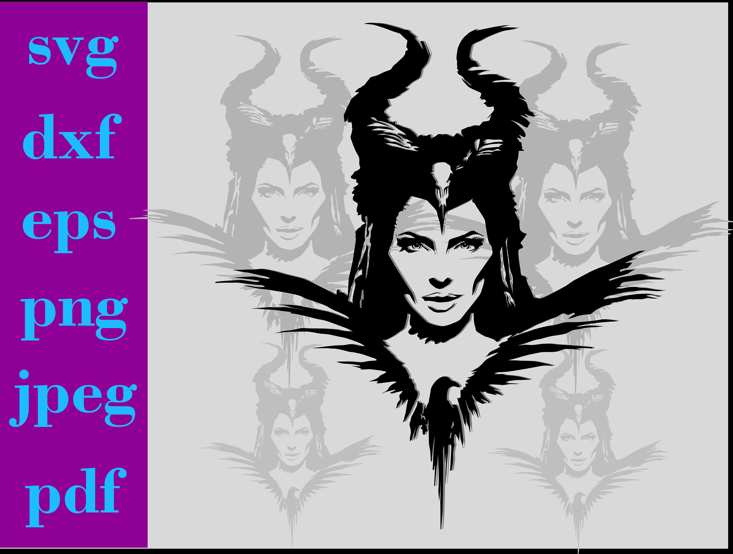 Male Svg, Ficent Svg, Young Sorceress SVG, Cricut, Silhouette, Vector ...