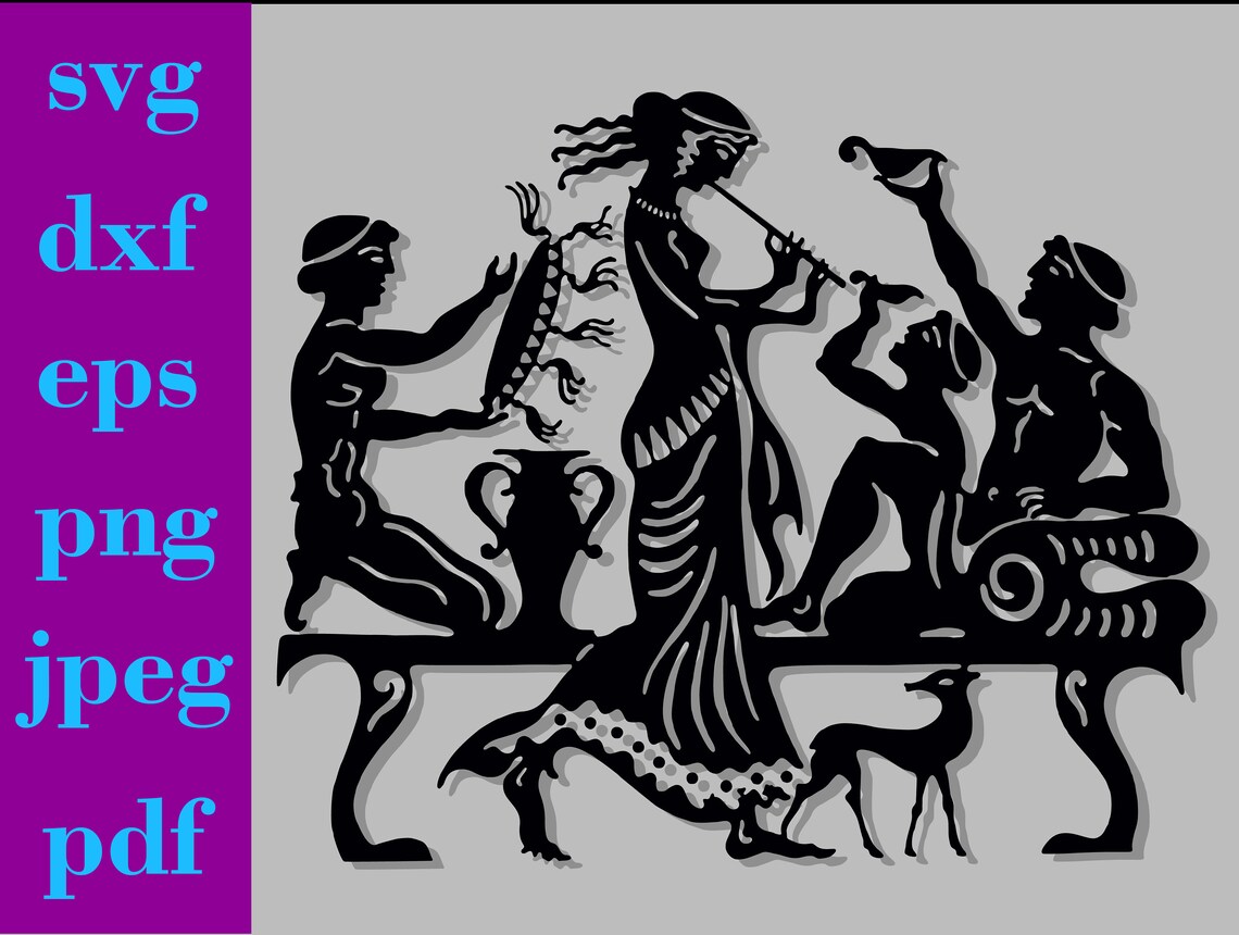 Greek Ancient SVG Ancient Clip Art Svgantique Svg Gothic - Etsy