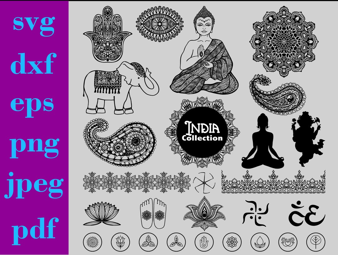 India SVG, Collection Svg, Indian Sign, Indian Bundle, Indian Svg ...