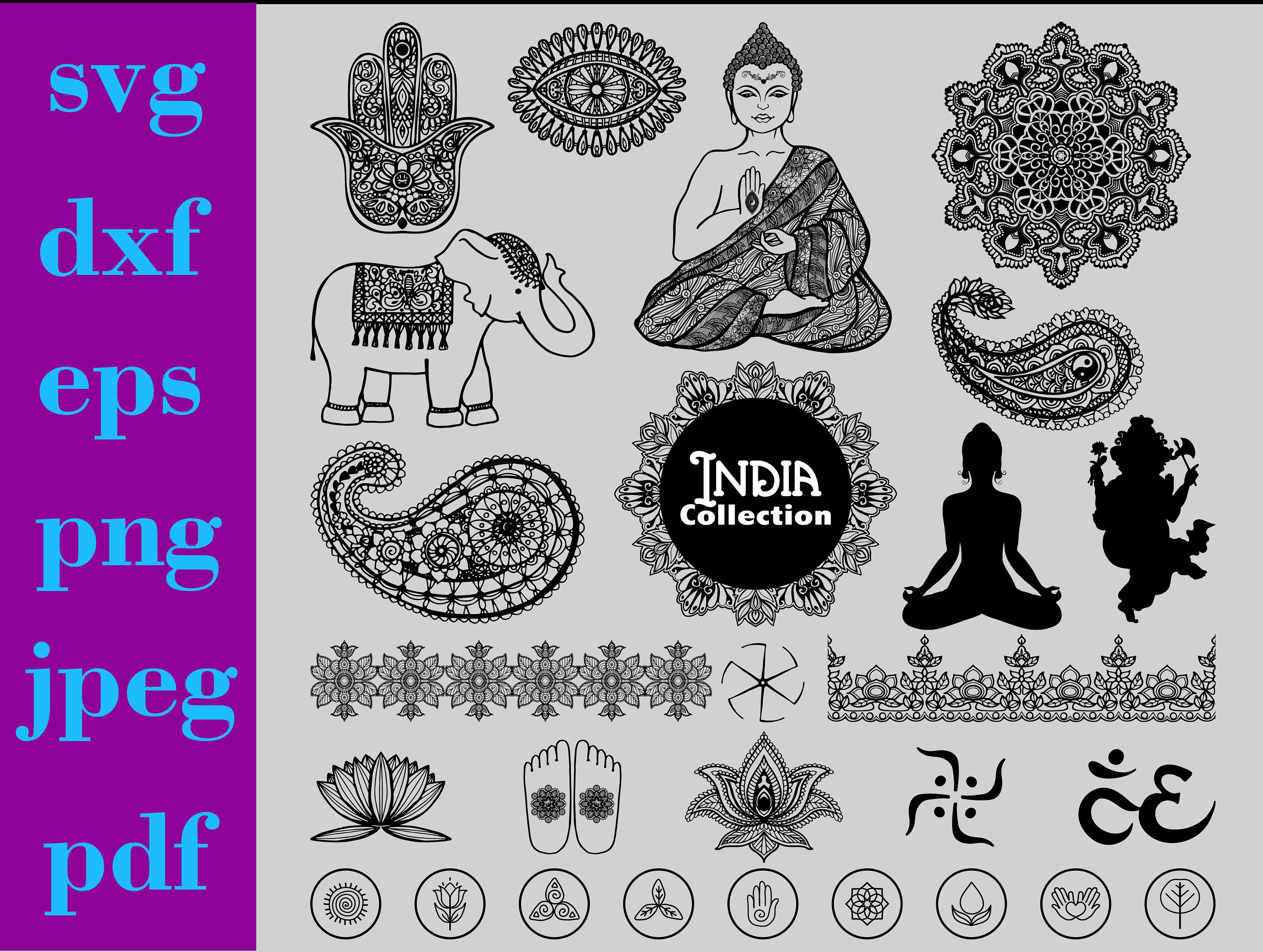 India SVG, Collection Svg, Indian Sign, Indian Bundle, Indian Svg ...