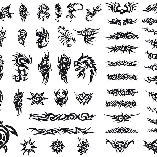 Stencil Decal Tattoo - Etsy