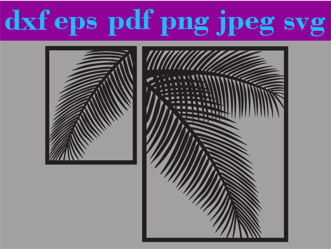 Palm Leaf Wall Decor Svg, Palm Leaf Svg, Fall Leaf Svg, Leaves Cut File ...