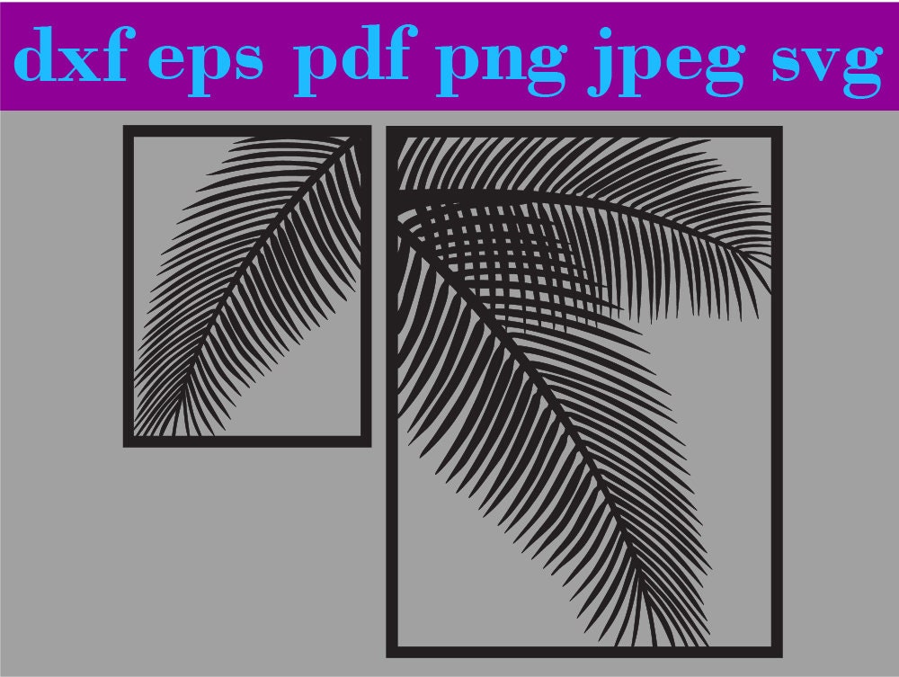 Palm Leaf Wall Decor Svg, Palm Leaf Svg, Fall Leaf Svg, Leaves Cut File ...