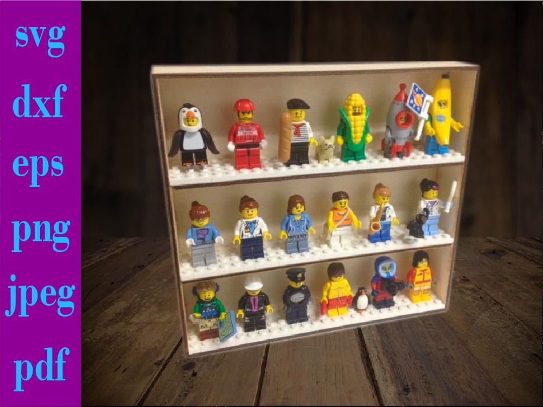 Custom Display Box-3d Model Wood Custom Display Box for LEG Minifigures ...