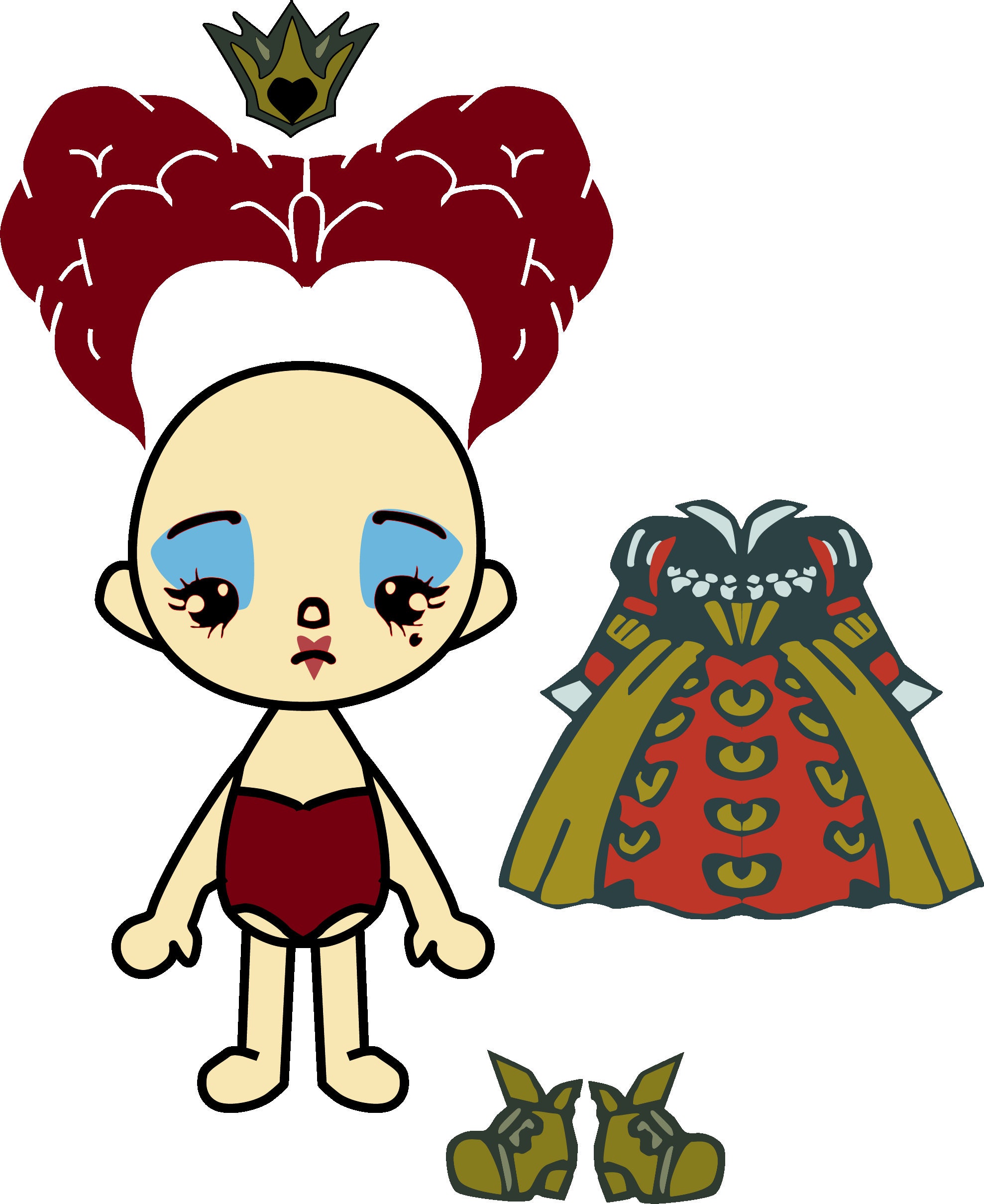 Queen SVG Queen Cut SVG Queen Svg Jigsawbuild a Queen - Etsy