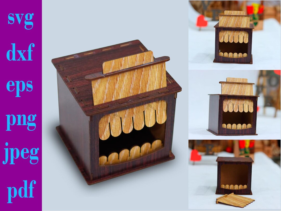 Halloween Creepy Wooden Box-3d Model Creepy Wooden Box Gift Box Holder ...