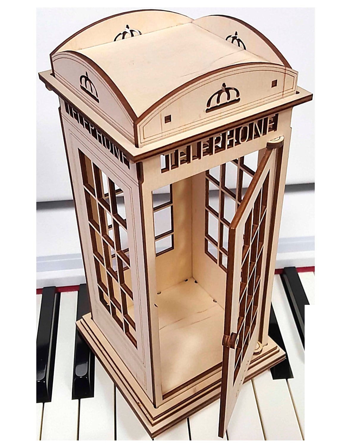 London Telephone Booth 3d Model British Telephone Booth Phone Box Laser ...