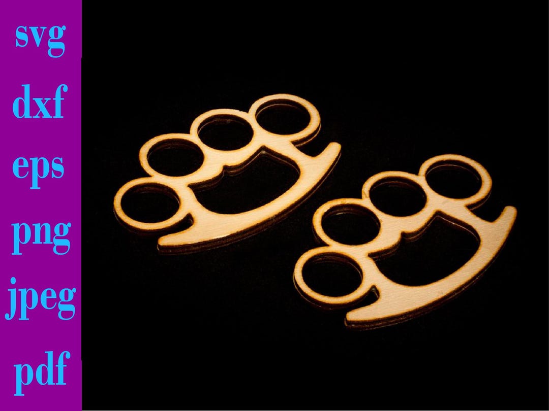 Brass Knuckles Duster 3d Modelbrass Knuckles Duster Laser Instant ...