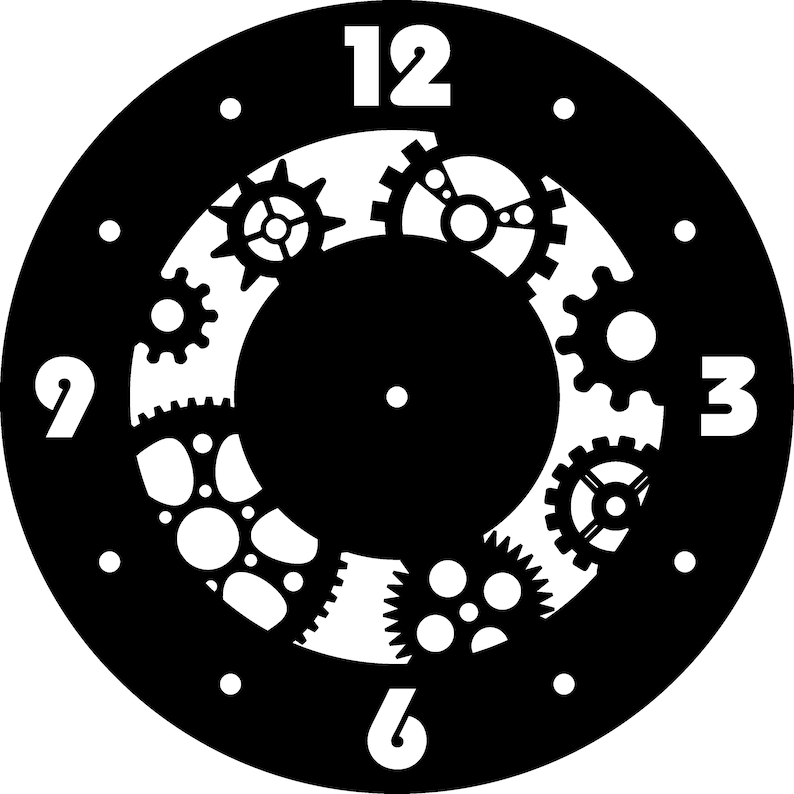 Steampunk CLOCK Svg, CLOCK Dxf, Steampunk Svg, Decor Svg, SVG for ...