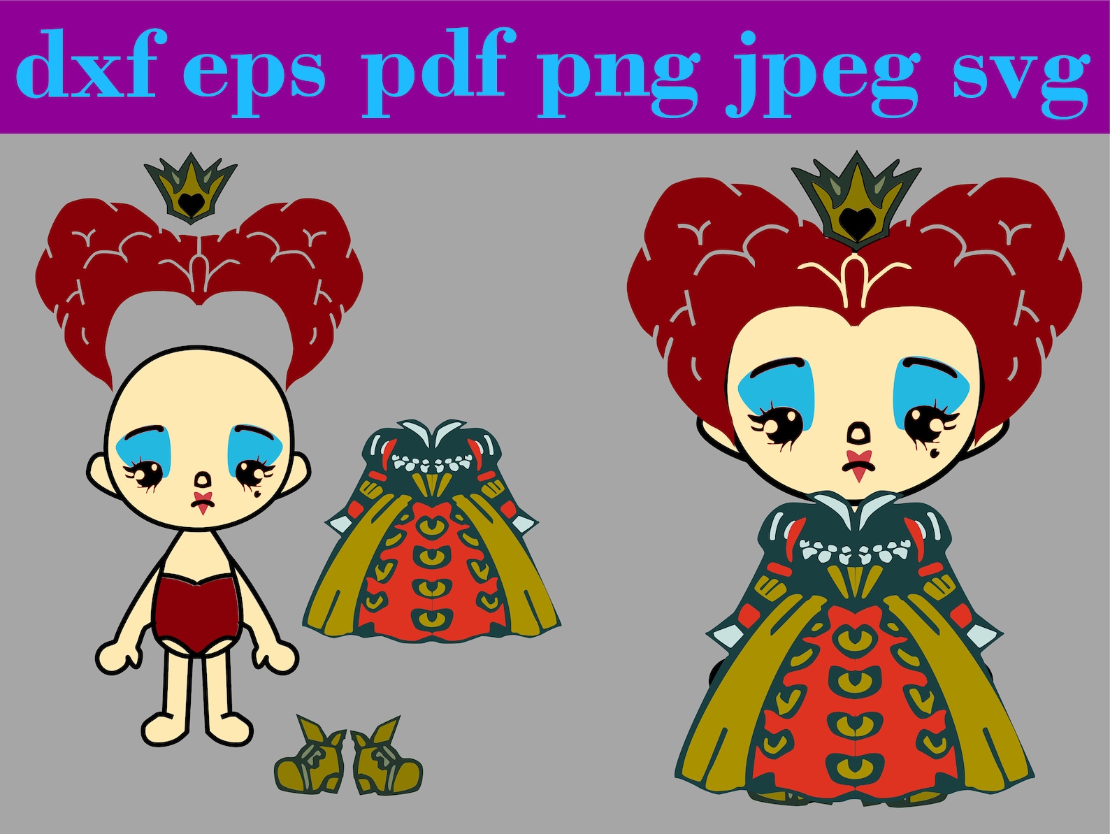Queen SVG Queen Cut SVG Queen Svg Jigsawbuild a Queen - Etsy