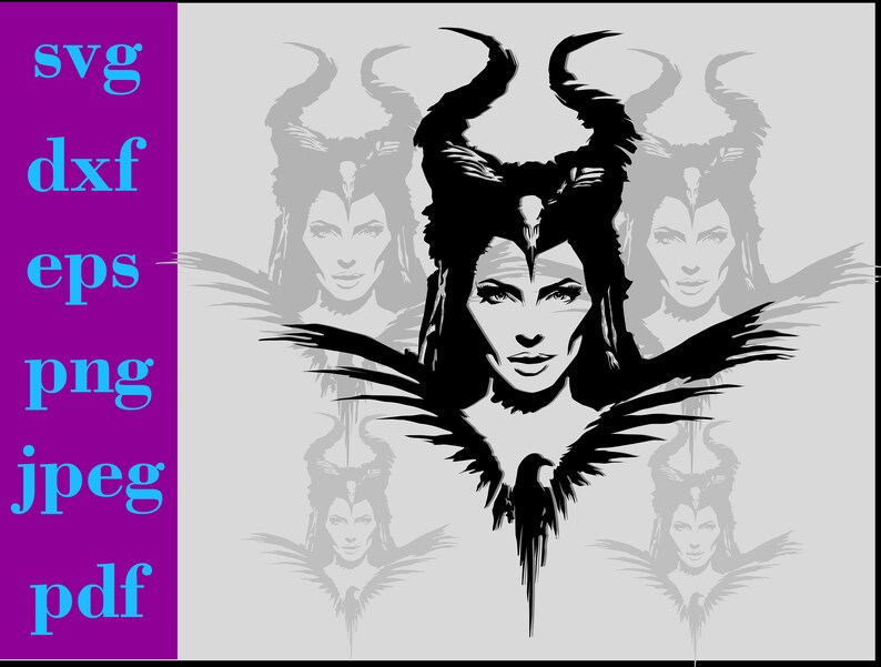Male Svg, Ficent Svg, Young Sorceress SVG, Cricut, Silhouette, Vector ...