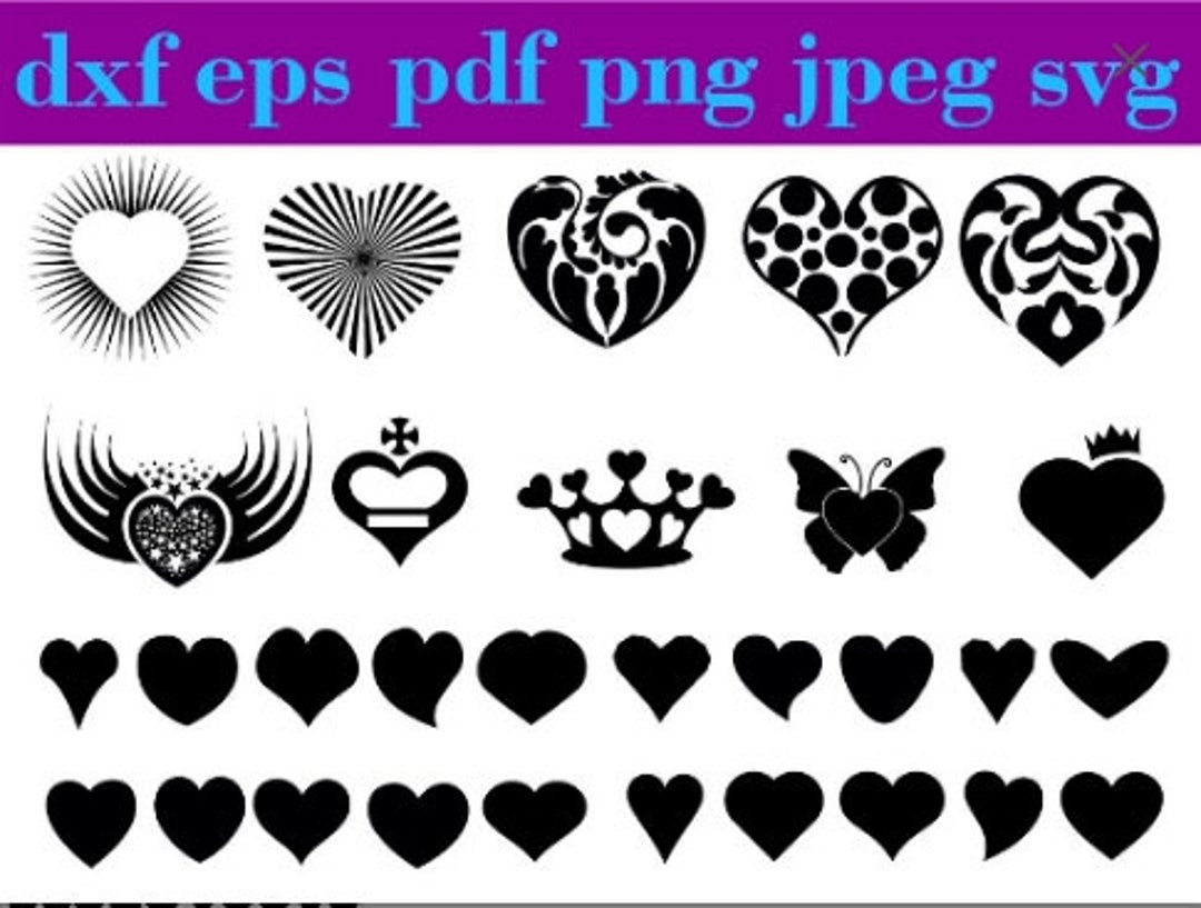 Hearts SVG Heart Valentines Heart Svg, Heart Frame SVG, Hearts ...