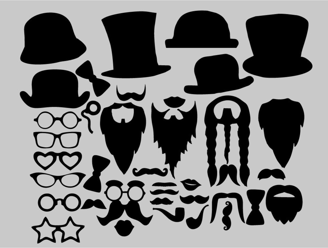 Photo Booth Props SVG, Party Photo Booth Prop, conjunto de accesorios ...