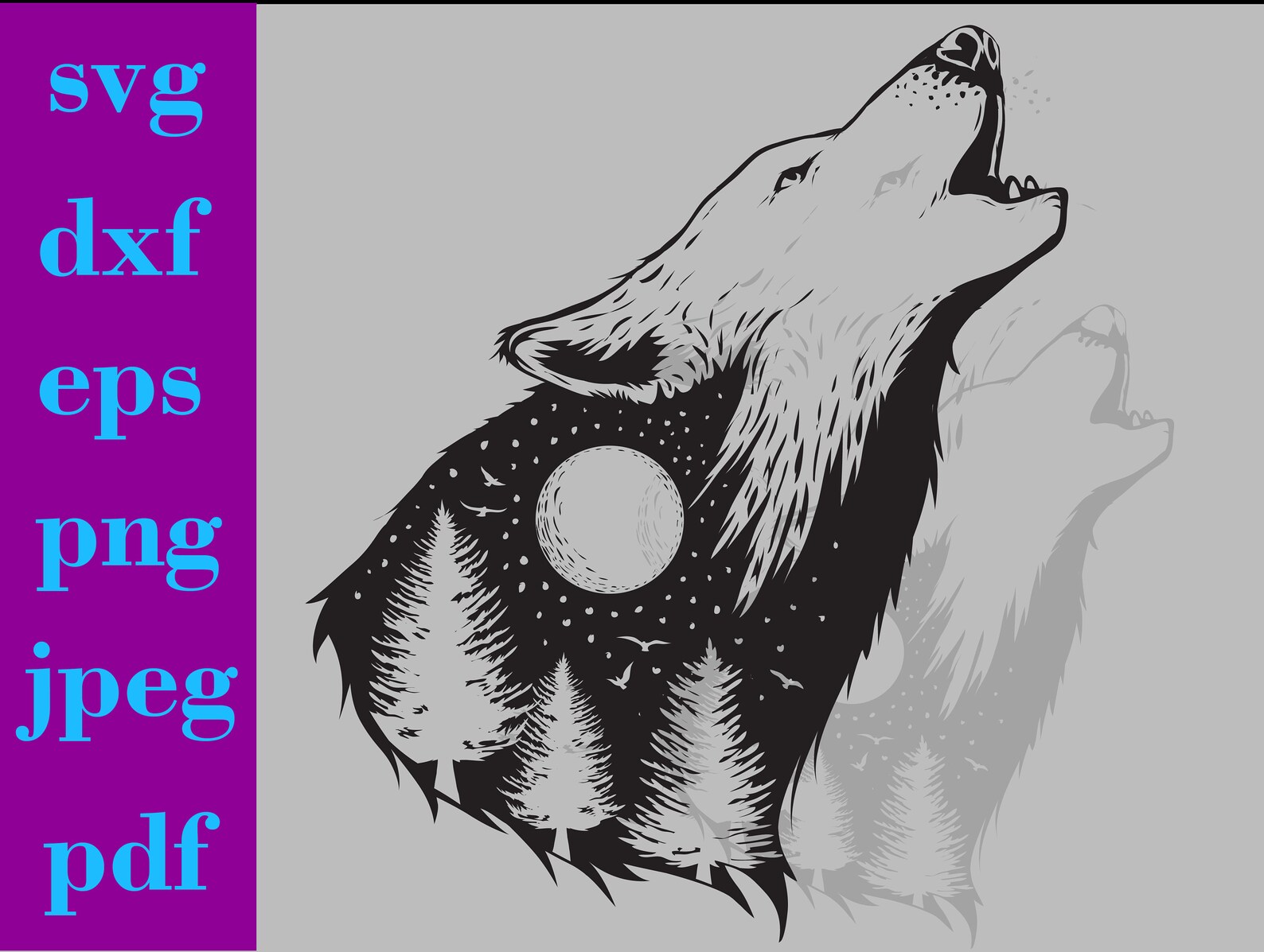 Wolf Head Svg Wolf Face Svg Wolves Svg Howling Wolf Svg - Etsy