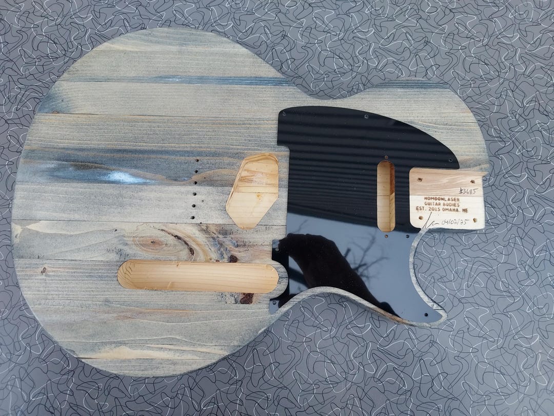 Guitar Body LP Jr./telecaster Hybrid Style Nitro Finish Pinecaster ...