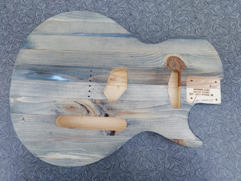 Guitar Body LP Jr./telecaster Hybrid Style Nitro Finish Pinecaster ...