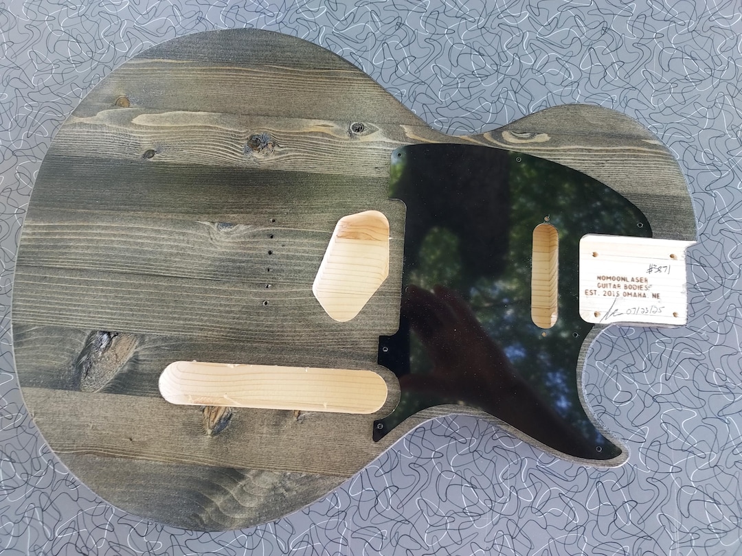 Guitar Body LP Jr./telecaster Hybrid Style Nitro Finish Pinecaster ...