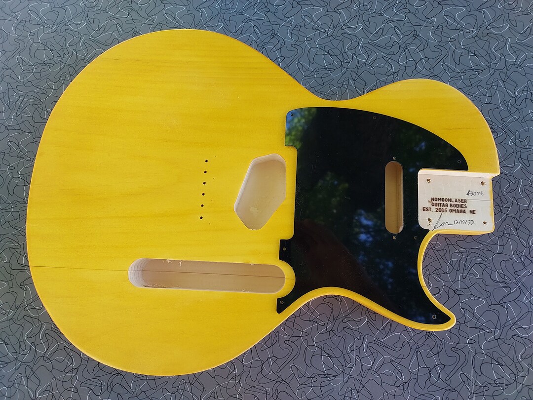 Guitar Body LP Jr./telecaster Hybrid Style Nitro Finish Pinecaster ...