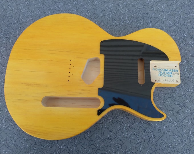 Guitar Body LP Jr./telecaster Hybrid Style Nitro Finish Pinecaster ...