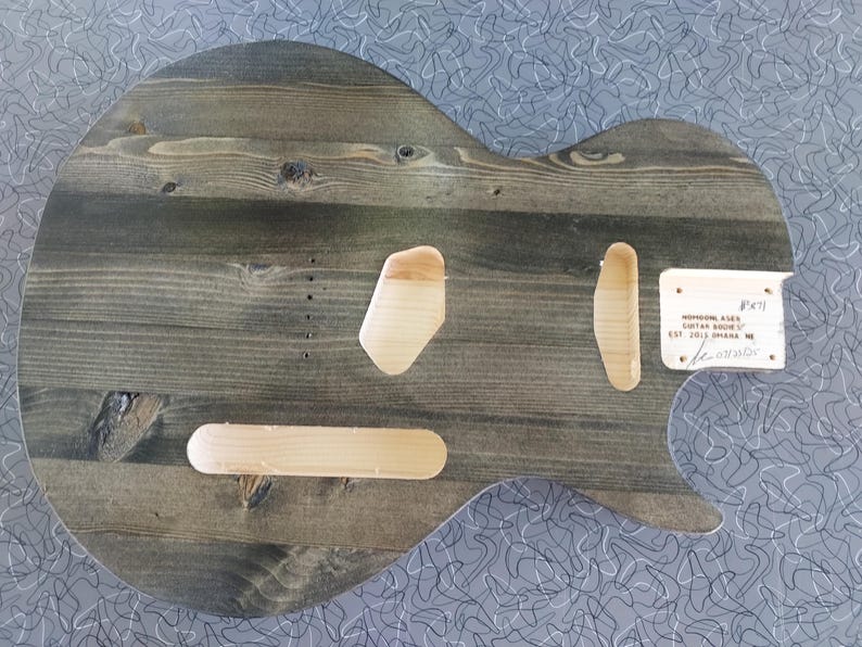 Guitar Body LP Jr./telecaster Hybrid Style Nitro Finish Pinecaster ...