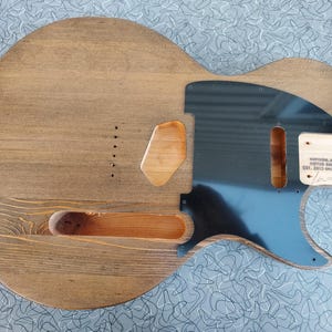 Guitar Body LP Jr./telecaster Hybrid Style Nitro Finish Reclaimed ...