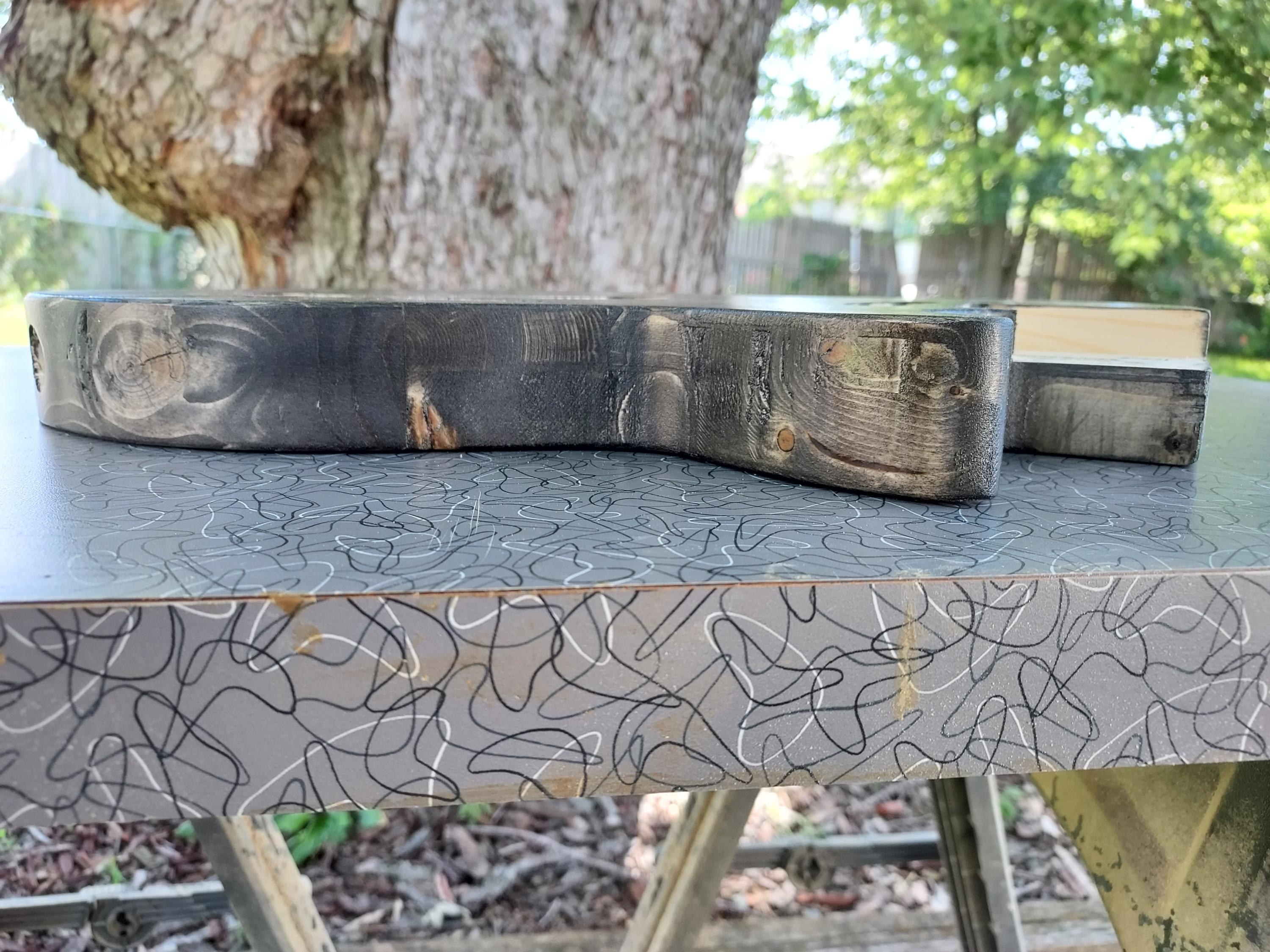 Guitar Body LP Jr./telecaster Hybrid Style Nitro Finish Pinecaster ...