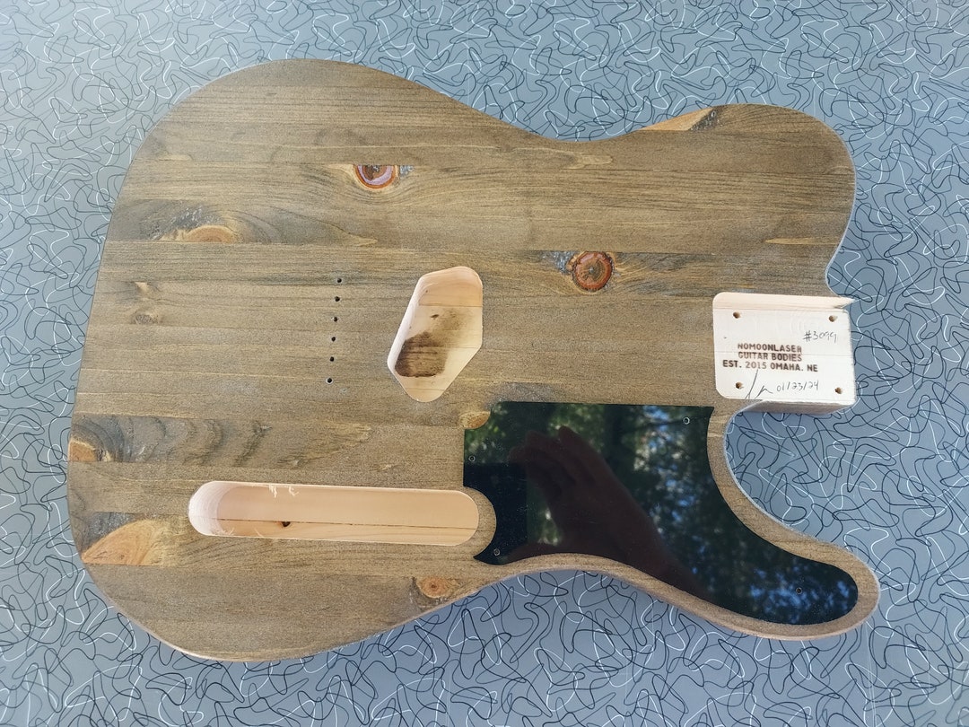 Guitar Body Esquire/telecaster Style Nitro Finish Pinecaster ...