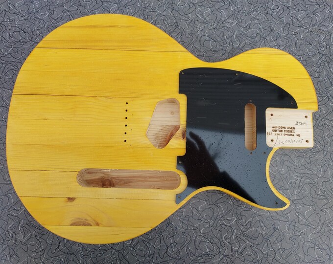 Guitar Body LP Jr./telecaster Hybrid Style Nitro Finish Pinecaster ...