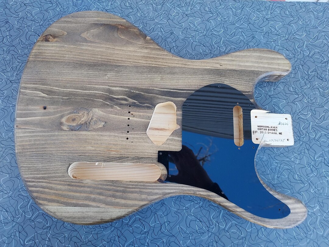 Guitar Body Mosrite/telecaster Hybrid Style Nitro Finish Pinecaster ...