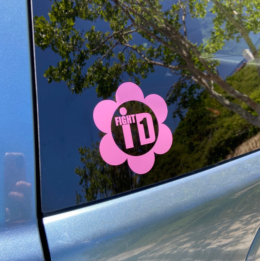 Vinyl Car Decal I Fight T1D Flower, Type 1, T1D, Diabetes, Diabetic ...