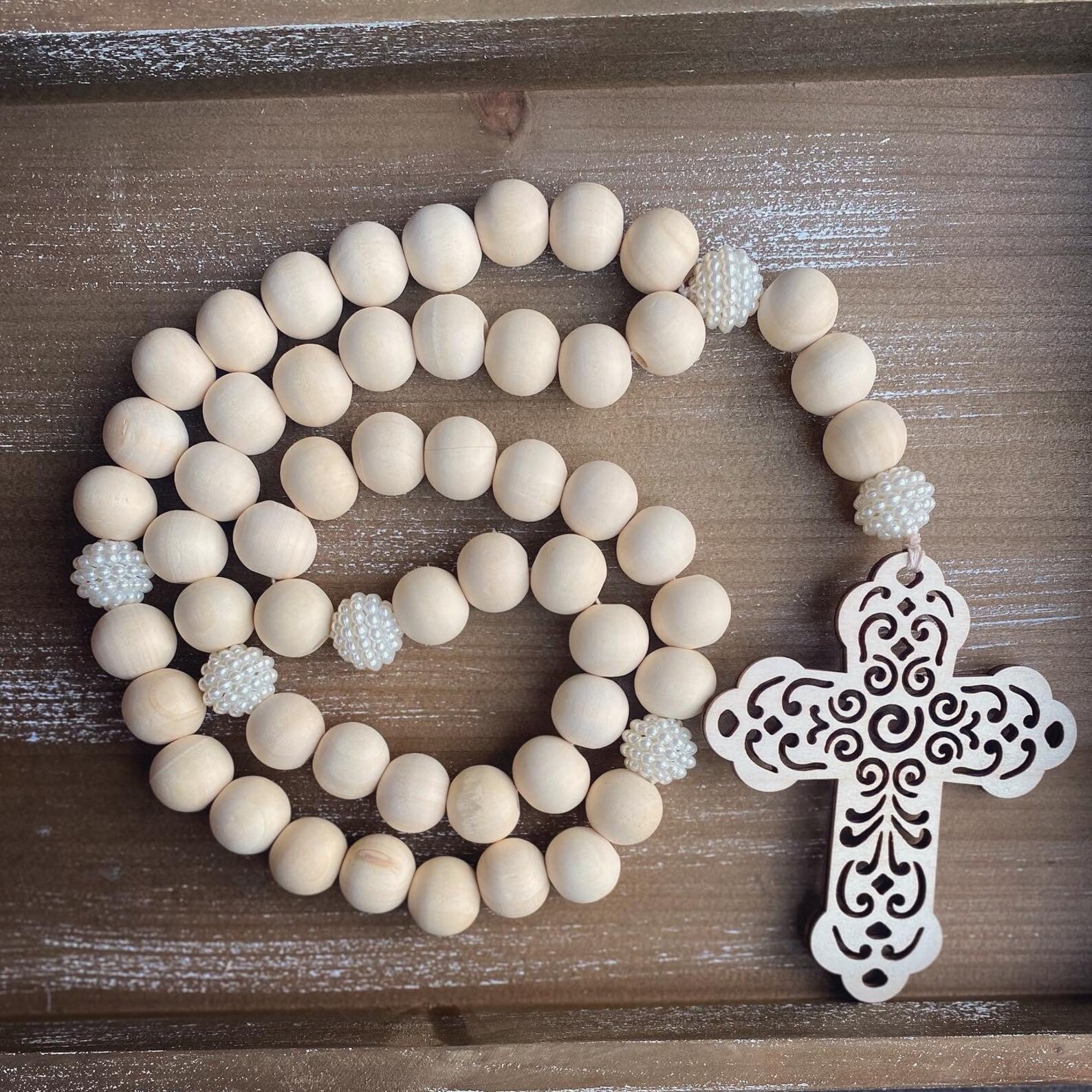 Large Wall Rosary Oversized Rosary Home Decor Catholic | Etsy