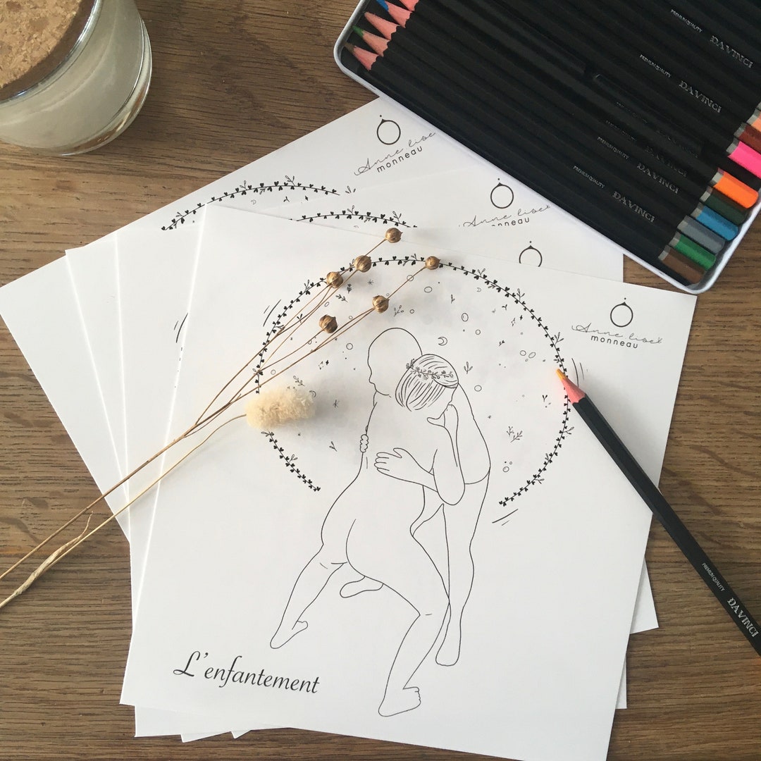 Maternity and Birth Coloring birth - Etsy