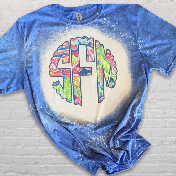 Bleached Monogram Shirt - Etsy