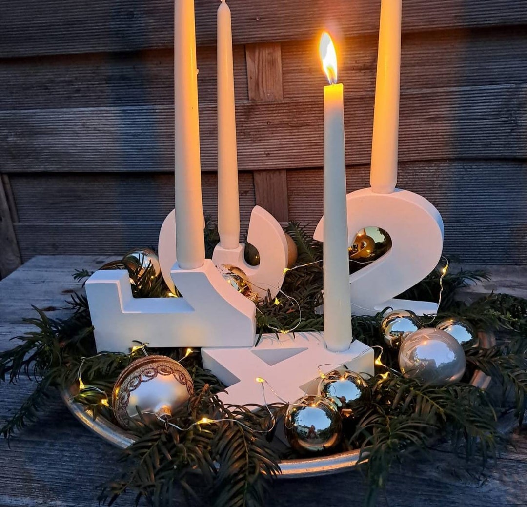 Advent Wreath Numbers - Etsy