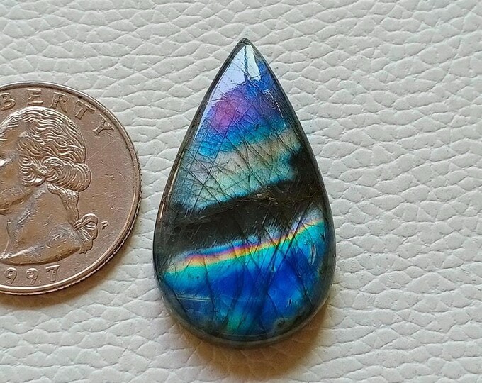 Beautiful Unique Multi Rare Blue Fire Labradorite Gemstone Cabochon ...