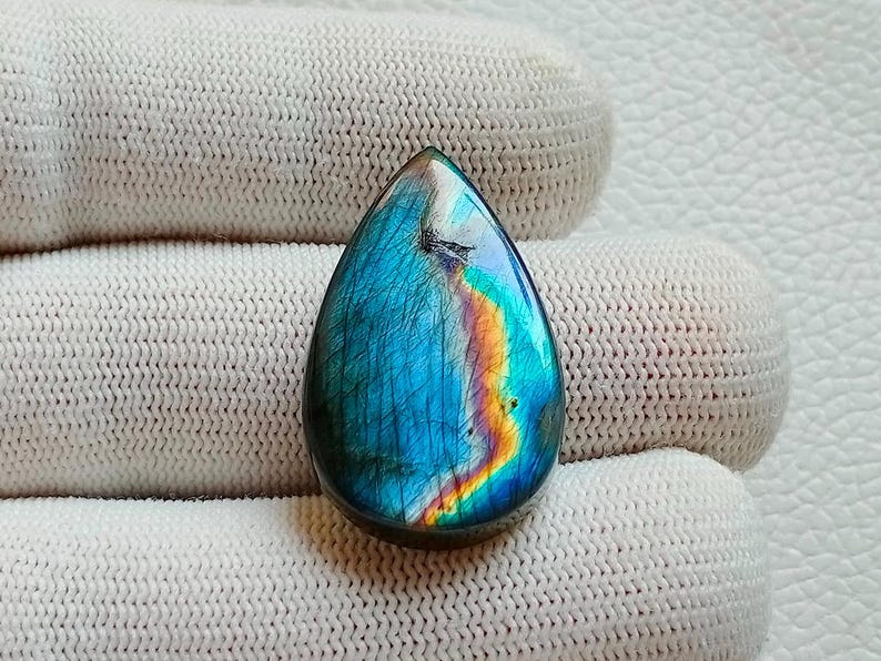 Attractive Unique Rare Blue Fire Labradorite Cabochon Wire Wrap Jewelry ...