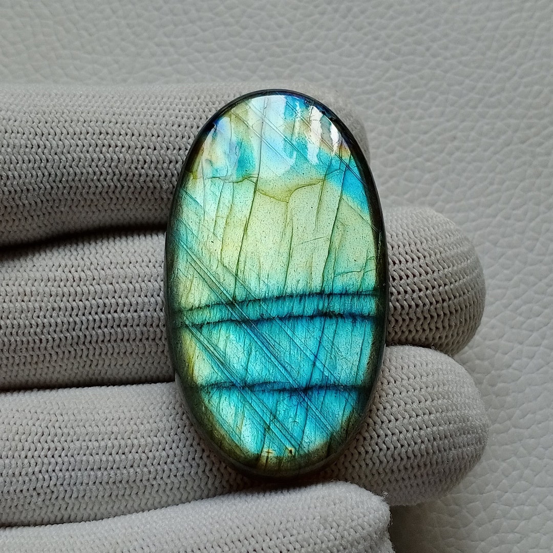 Very Rare Sky Blue Flashy Labradorite Cabochon, Wire Wrap Jewelry ...