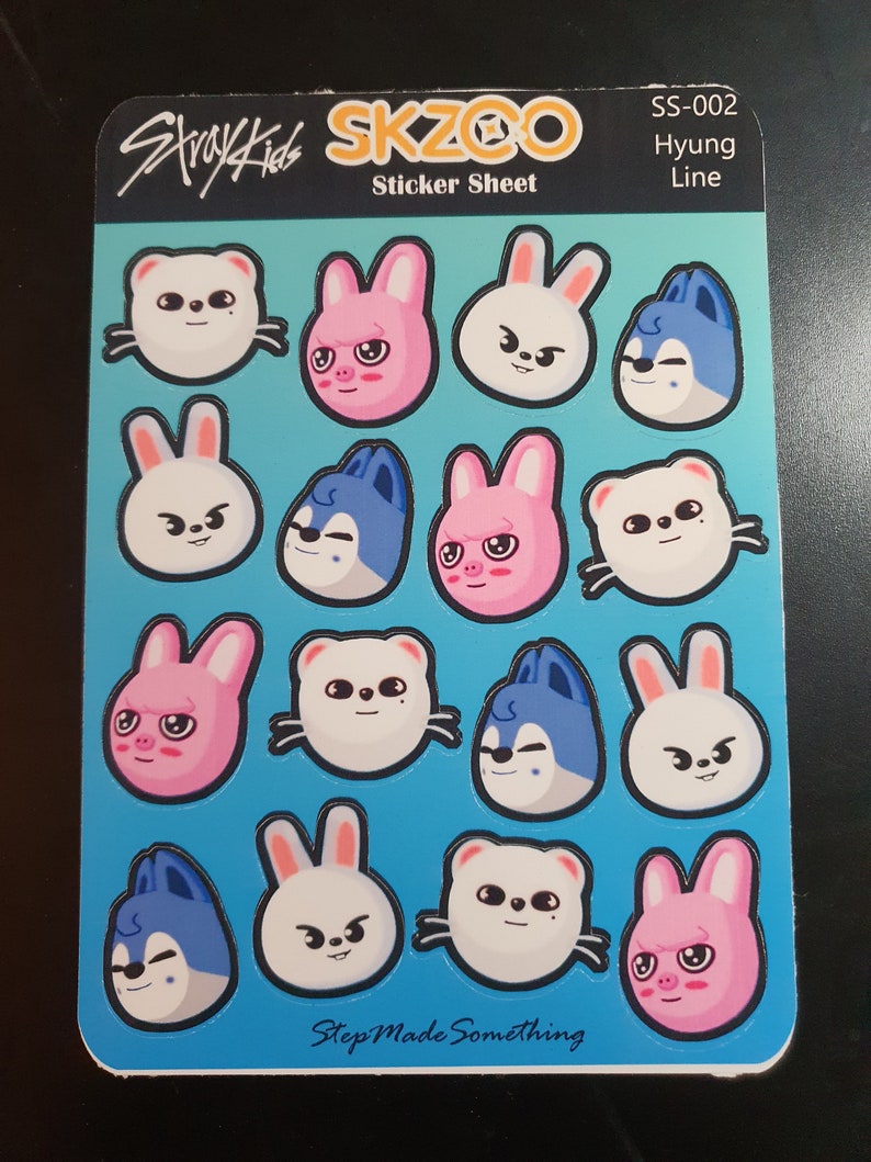 Stray Kids Skzoo Sticker Sheets - Etsy