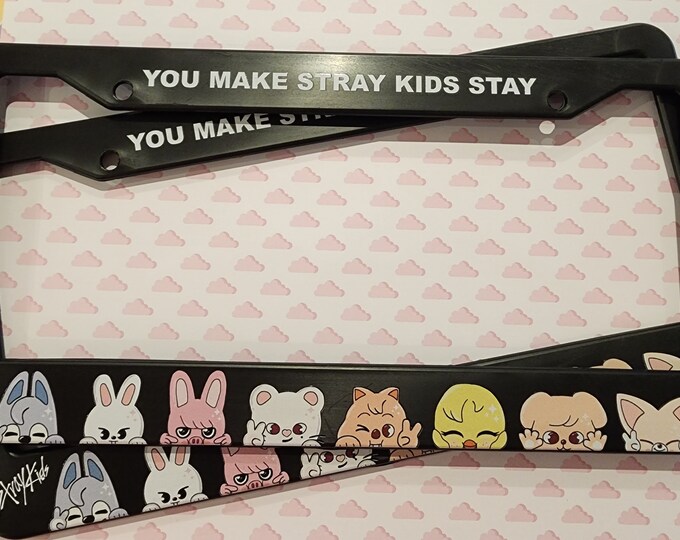 Stray Kids Skzoo Car Licence Plate Frame please Check Sizing Before ...