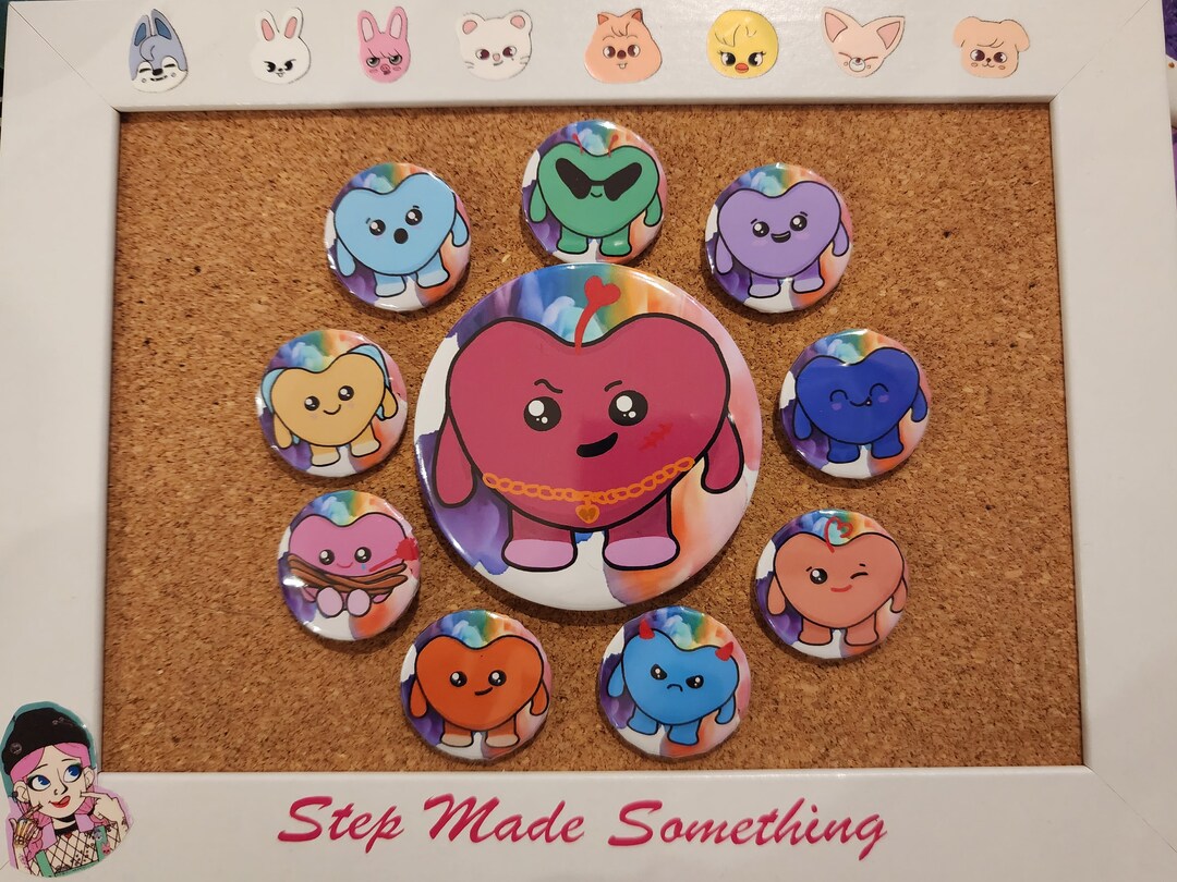 Stray Kids Case 143 Heart Monster Button Badge Set - Etsy