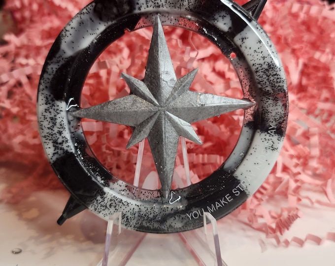 Stray Kids Lightstick Nachimbong Compass Black and White Marble - Etsy