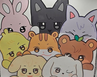 Ateez Aniteez Peeker Car Decals Ateez Stickers Aniteez Decal Ateez Car ...