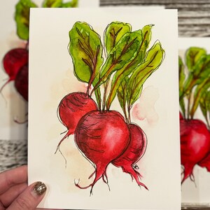 Beets Watercolor Art Print: Colorful Kitchen Wall Decor - Etsy